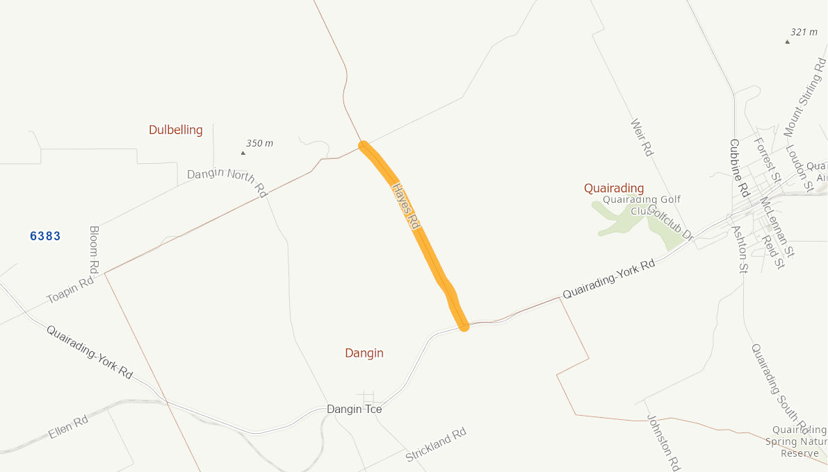 Hayes Road Quairading - 046456-12WA-RTR | Infrastructure Investment Program