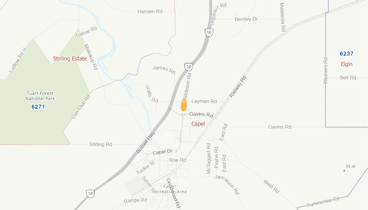 Widdeson Road Service Road 1, Capel - 047398-12WA-RTR | Infrastructure ...