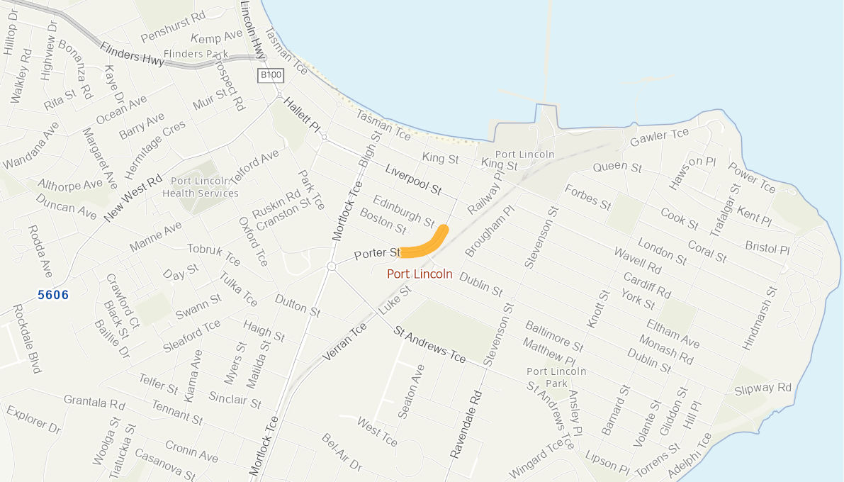 Pt Lincoln Western Access Road - Dublin Street - PORT LINCOLN - 048073 ...