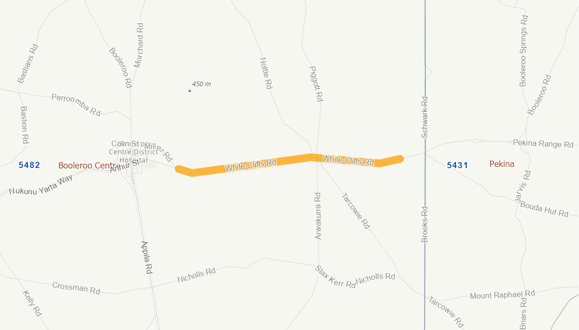 Booleroo to Pekina Road (Rural Road) (District Councils of Mount ...
