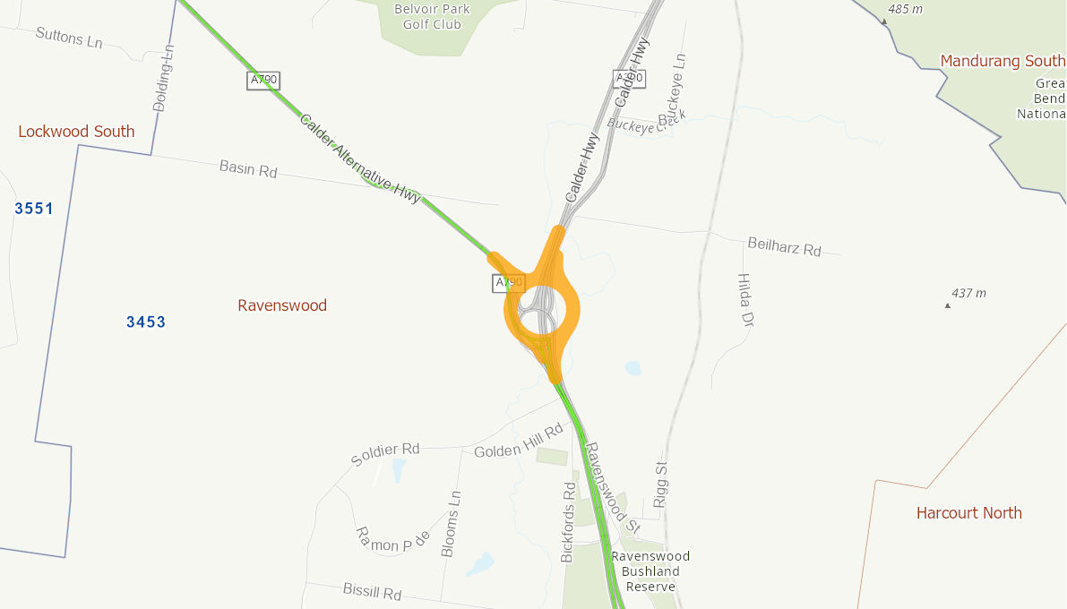 Calder Highway – Ravenswood Interchange | Infrastructure Investment Program