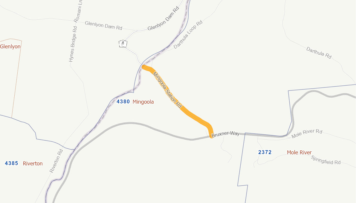 Mingoola Station Road (Rural Road) - 052534-14NSW-RTR | Infrastructure ...