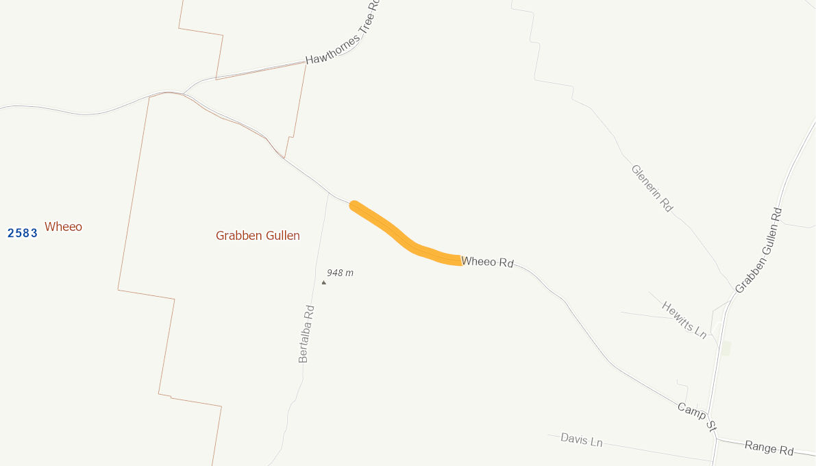 Wheeo Road (Rural Road) - 052654-14NSW-RTR | Infrastructure Investment ...
