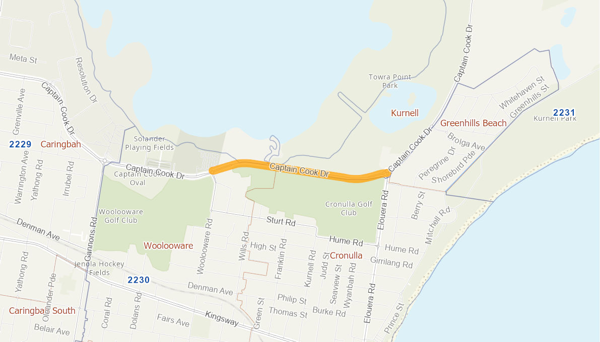 Captain Cook Drive, Woolooware Stage 2 Works - 052833-14NSW-RTR ...