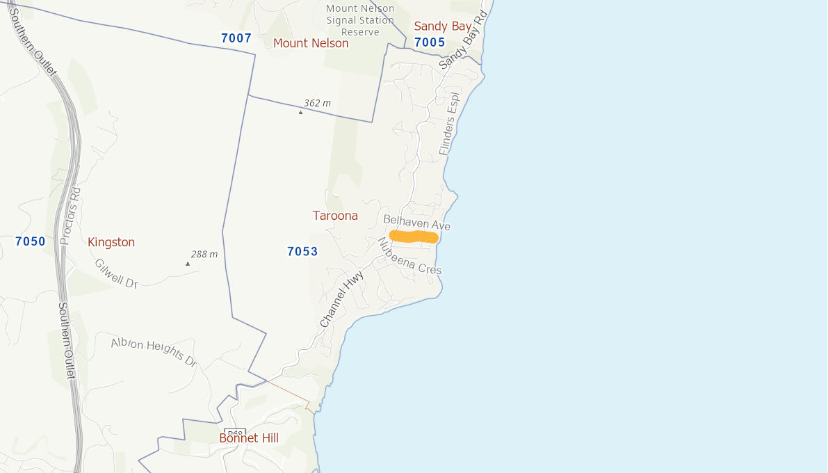 Norwood Avenue, Taroona Tasmania - 053408-14TAS-RTR | Infrastructure ...