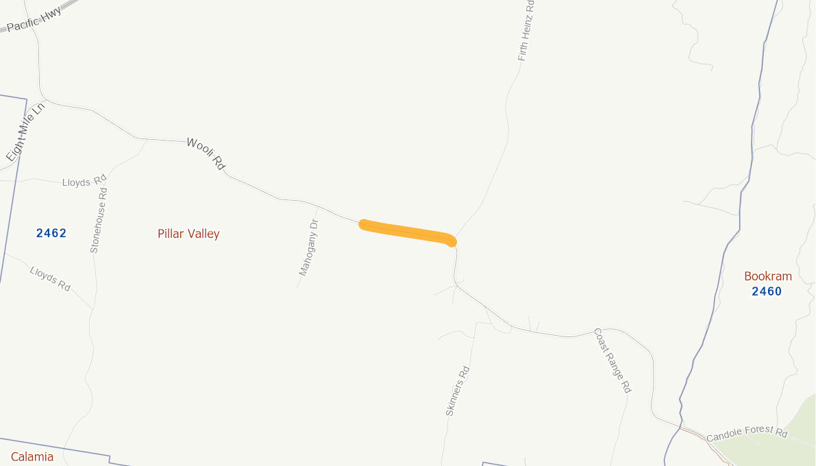 Wooli Road (Rural Road) - 065242-16NSW-RTR | Infrastructure Investment ...