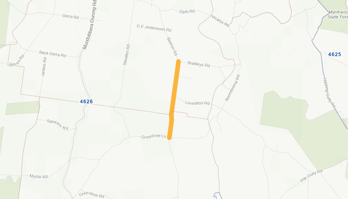 Beeron Road, Mundubbera Queensland - 066280-16QLD-RTR | Infrastructure ...