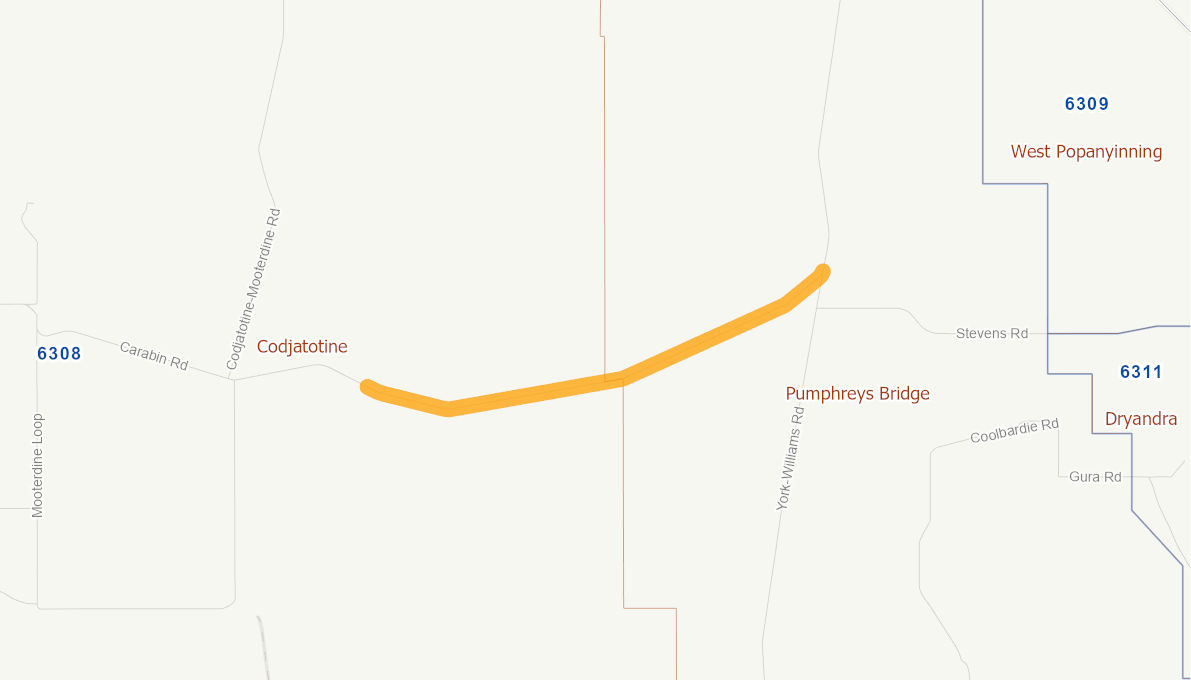 Carbine Road, (rural Road) - 067203-16WA-RTR | Infrastructure ...