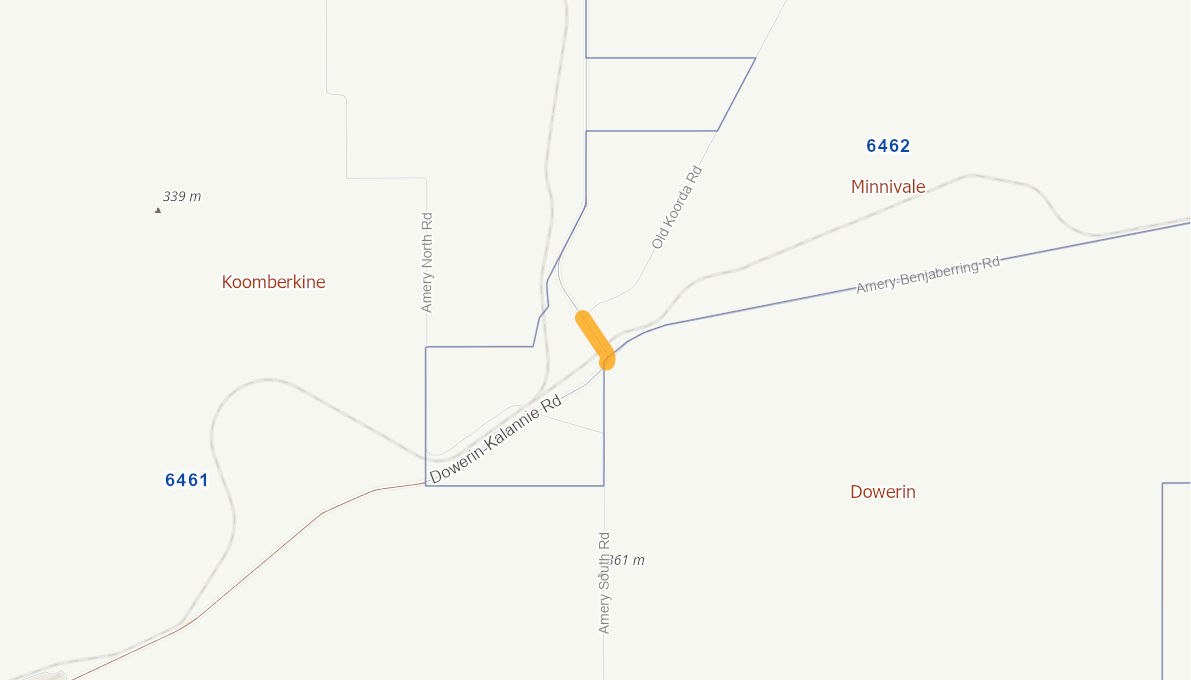 Dowerin - Kalannie Road (Rural Road) Dowerin - 091759-16WA-RTR ...