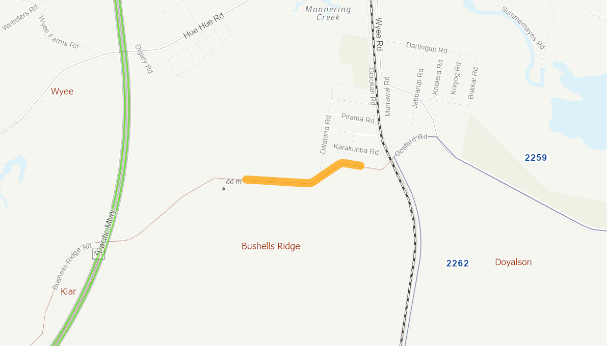 Bushells Ridge Road, Wyee - 092195-17NSW-RTR | Infrastructure ...