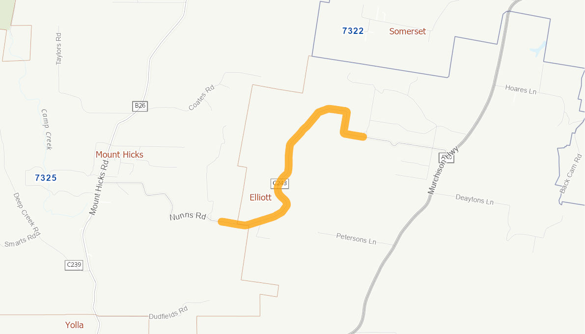 Nunns Road (rural road) - 093680-17TAS-RTR | Infrastructure Investment ...