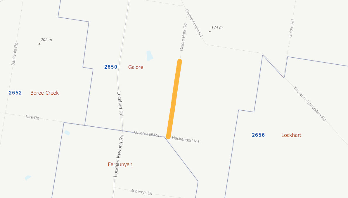 Galore Park Rd (rural road) - 094793-17NSW-RTR | Infrastructure ...