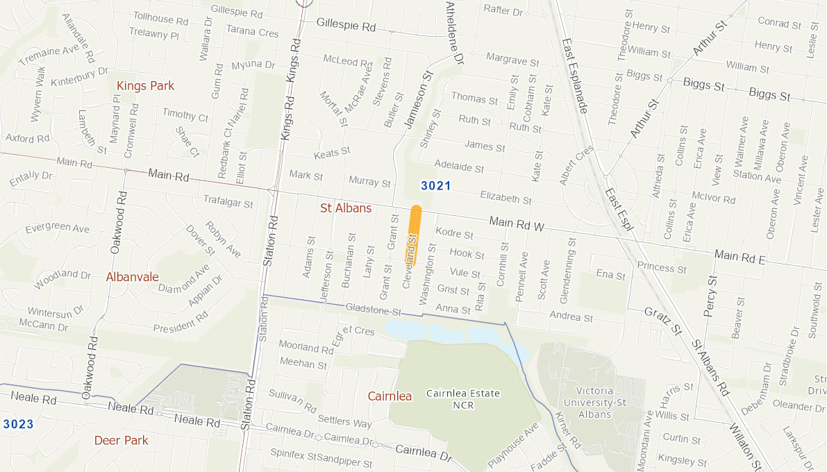 Cleveland Street, St Albans - 095107-17VIC-RTR | Infrastructure ...