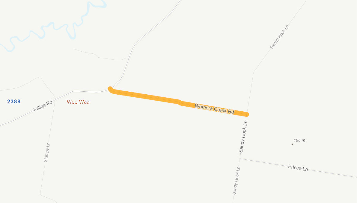 Woomera Creek Road SR82 (Rural Road) - 095660-17NSW-RTR ...