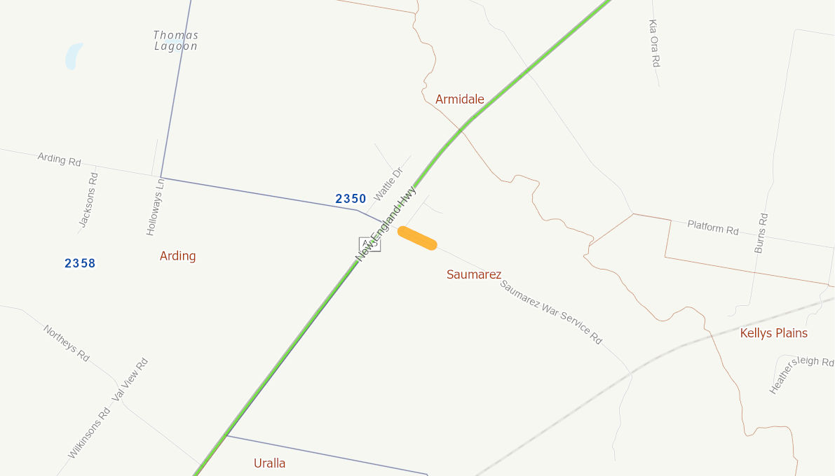 Saumarez War Service Road (Rural Road) - 095825-17NSW-RTR ...