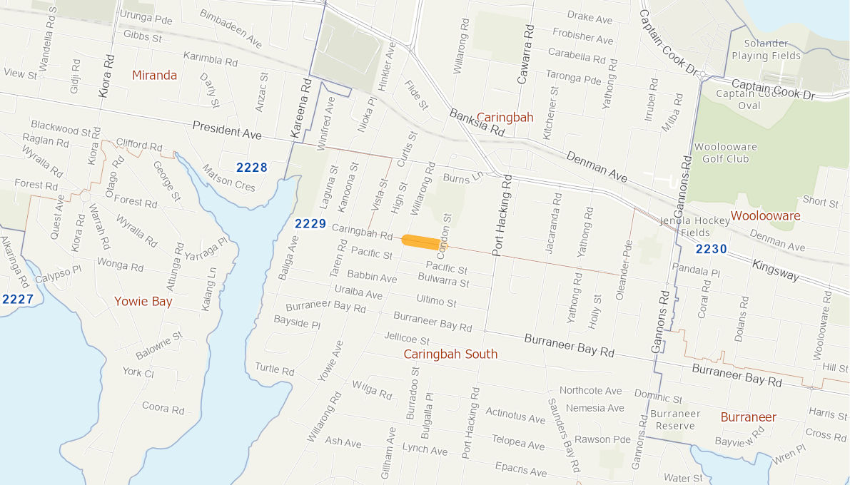 Caringbah Road, Caringbah - 096808-17NSW-RTR | Infrastructure ...