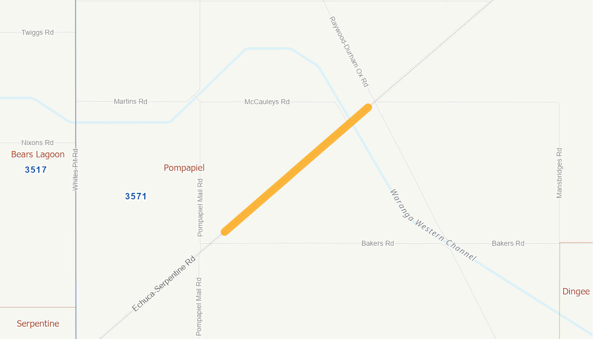 Echuca Serpentine Rd (Rural Road) - 096861-17VIC-RTR | Infrastructure ...