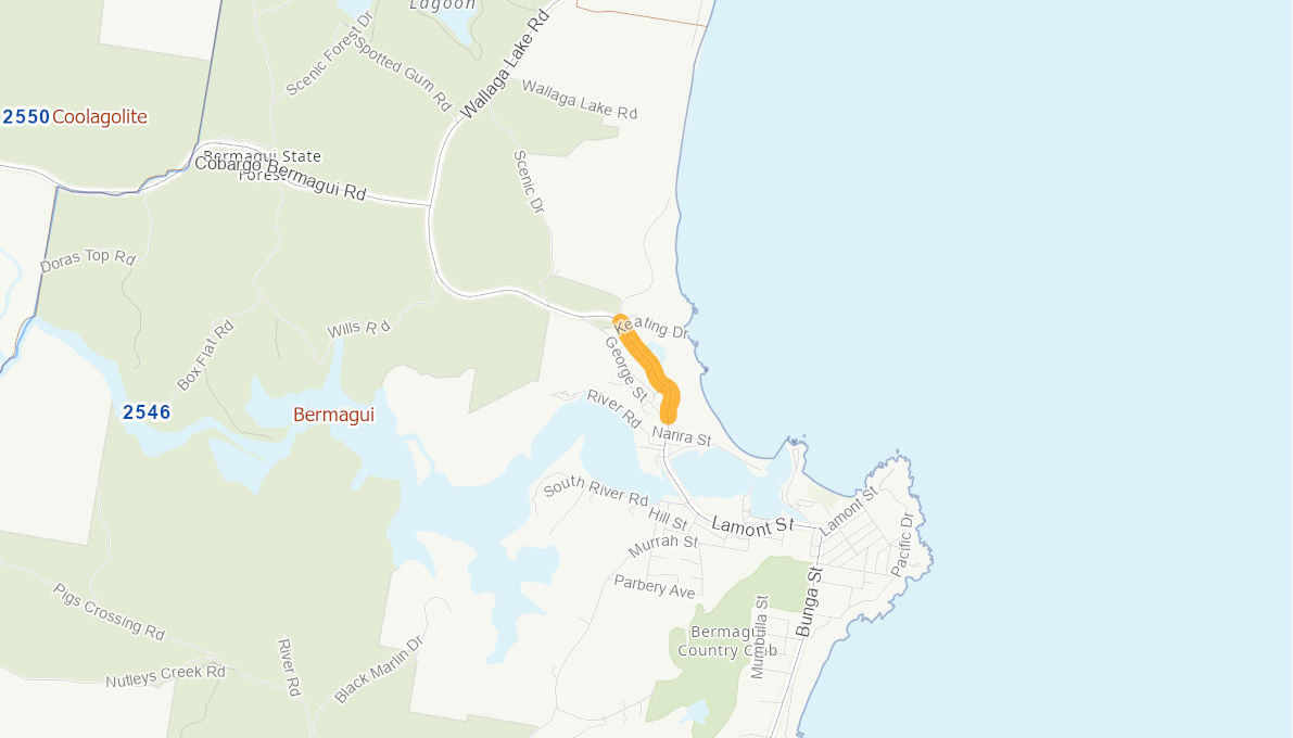 Wallaga Lake Road, Bermagui - 098909-18NSW-RTR | Infrastructure ...