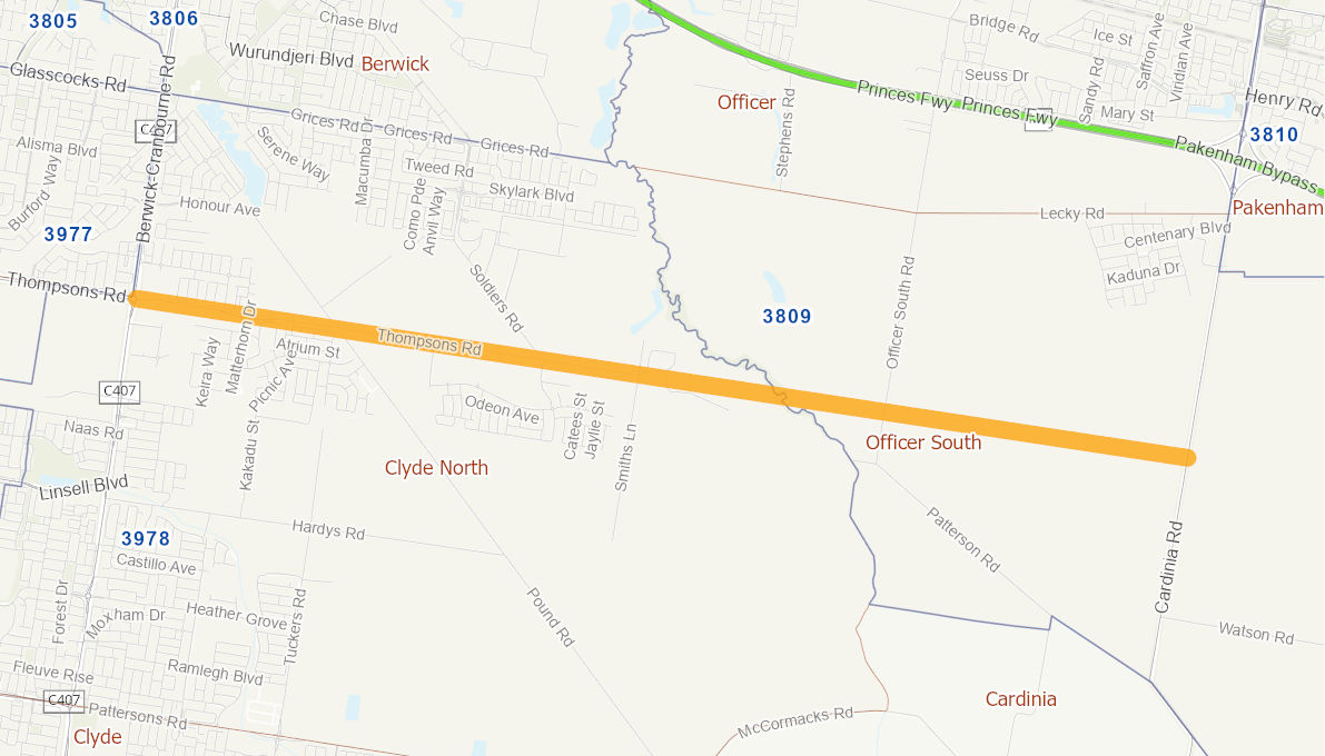 Thompsons Road Extension | Infrastructure Investment Program