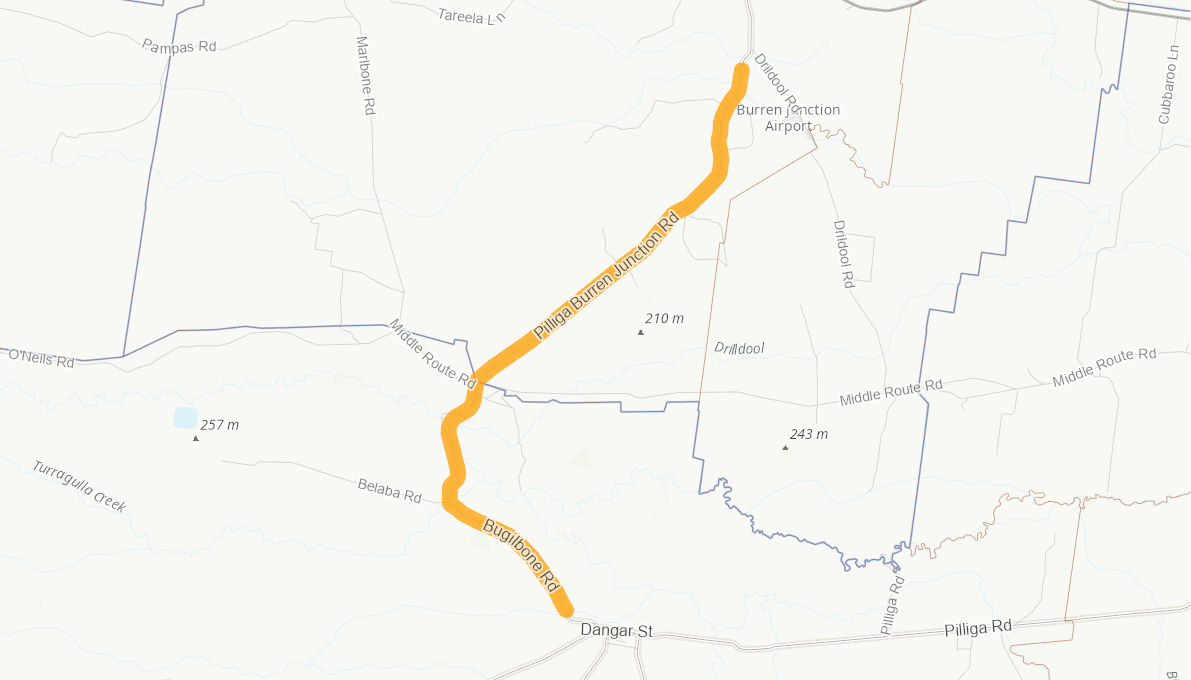 Bugilbone Road (rural road) - 100775-18NSW-RTR | Infrastructure ...