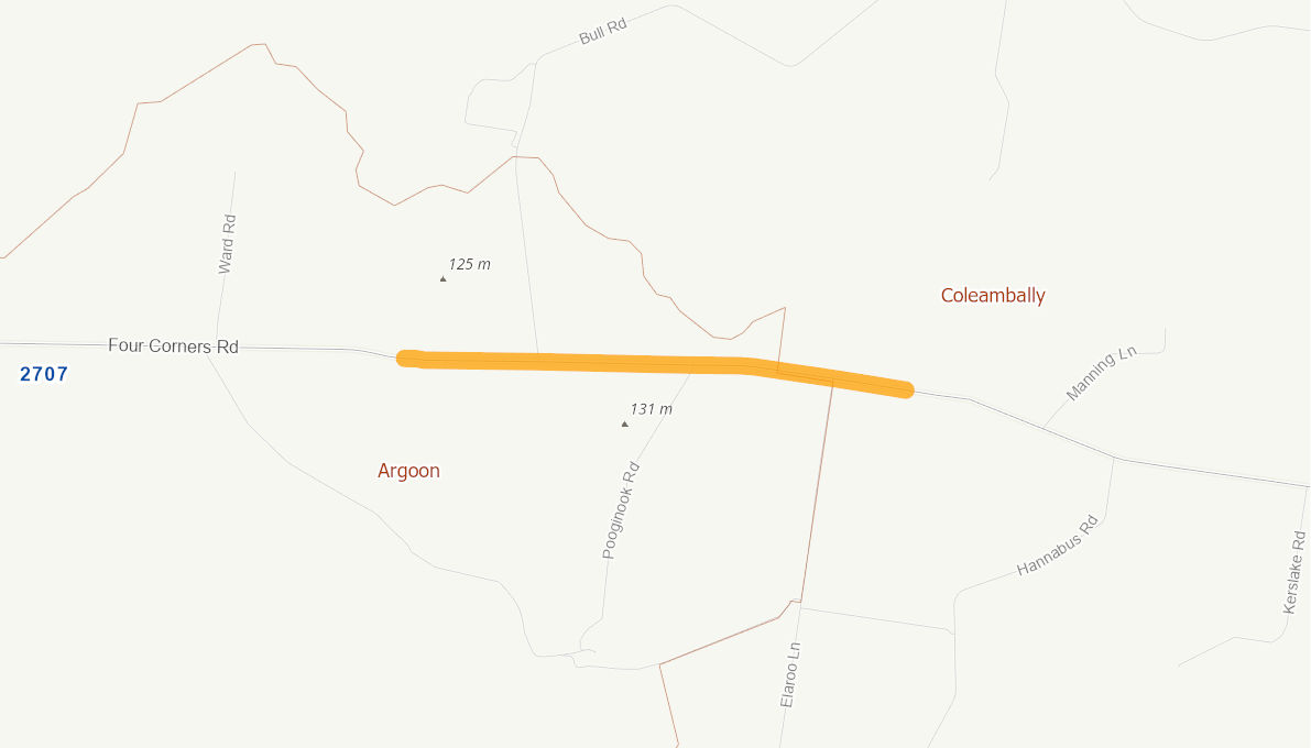 Four Corners Road, Coleambally (Rural Road) - 100800-18NSW-RTR ...