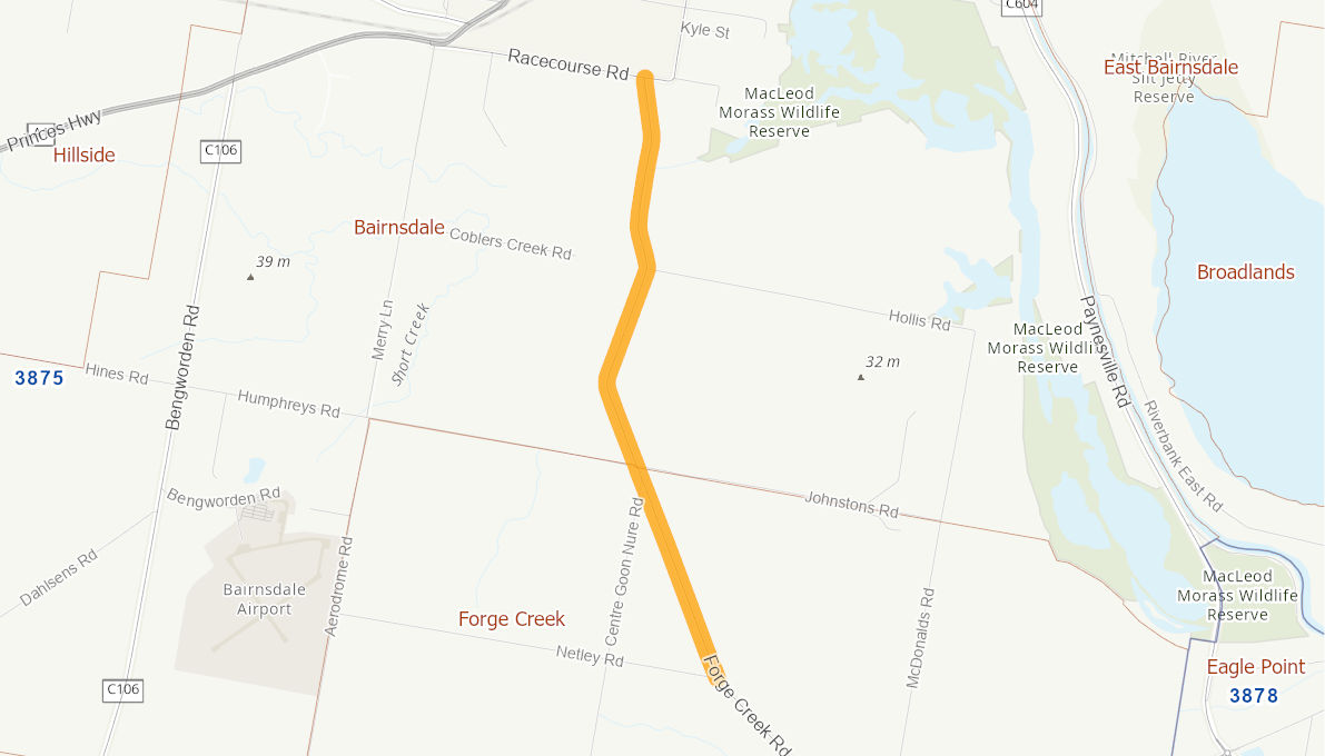 Forge Creek Road - Netley Road to Racecourse Road - FORGE CREEK ...