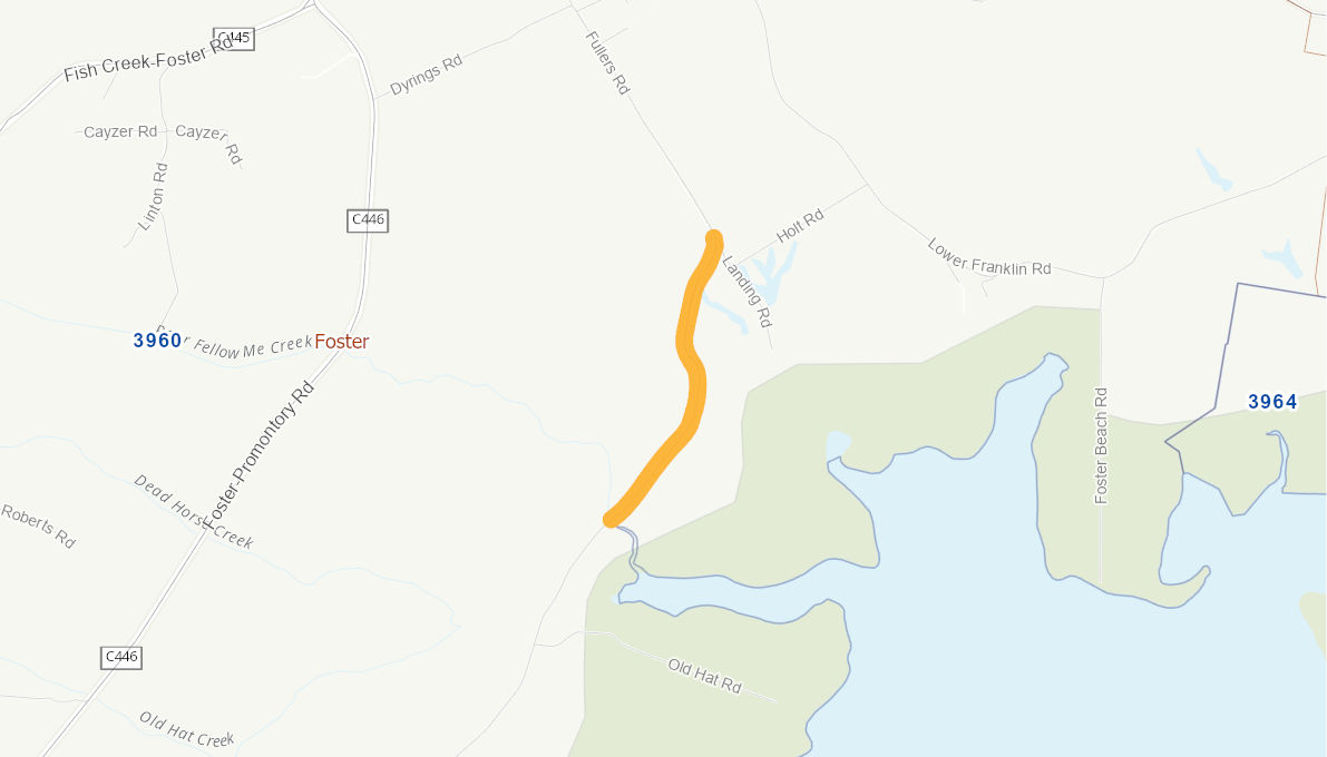 Fullers Road - from Landing Road to Poor Fellow Me Creek - FOSTER ...