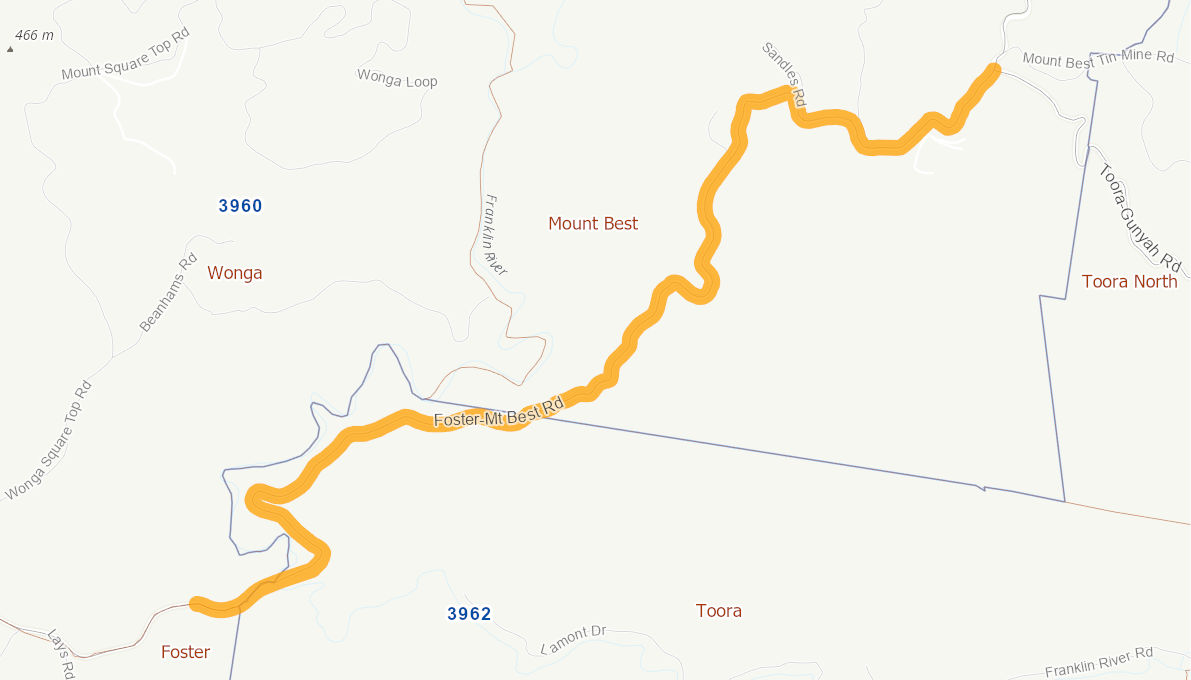 Foster Mount Best Road (Rural Road) - 101135-18VIC-RTR | Infrastructure ...