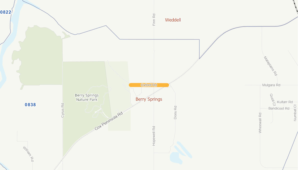 Oxford Road, Berry Springs - 101168-18NT-RTR | Infrastructure ...