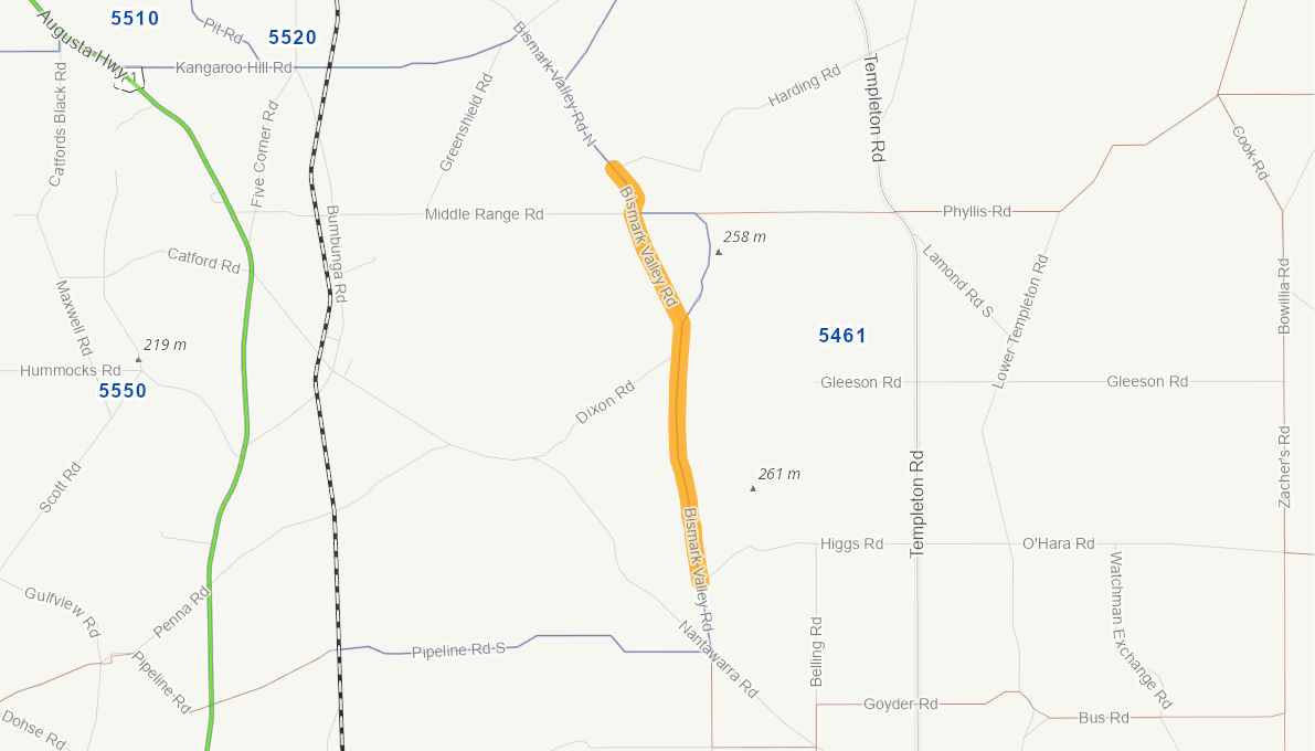 Bismark Valley Road (rural road) - 103274-19SA-RTR | Infrastructure ...