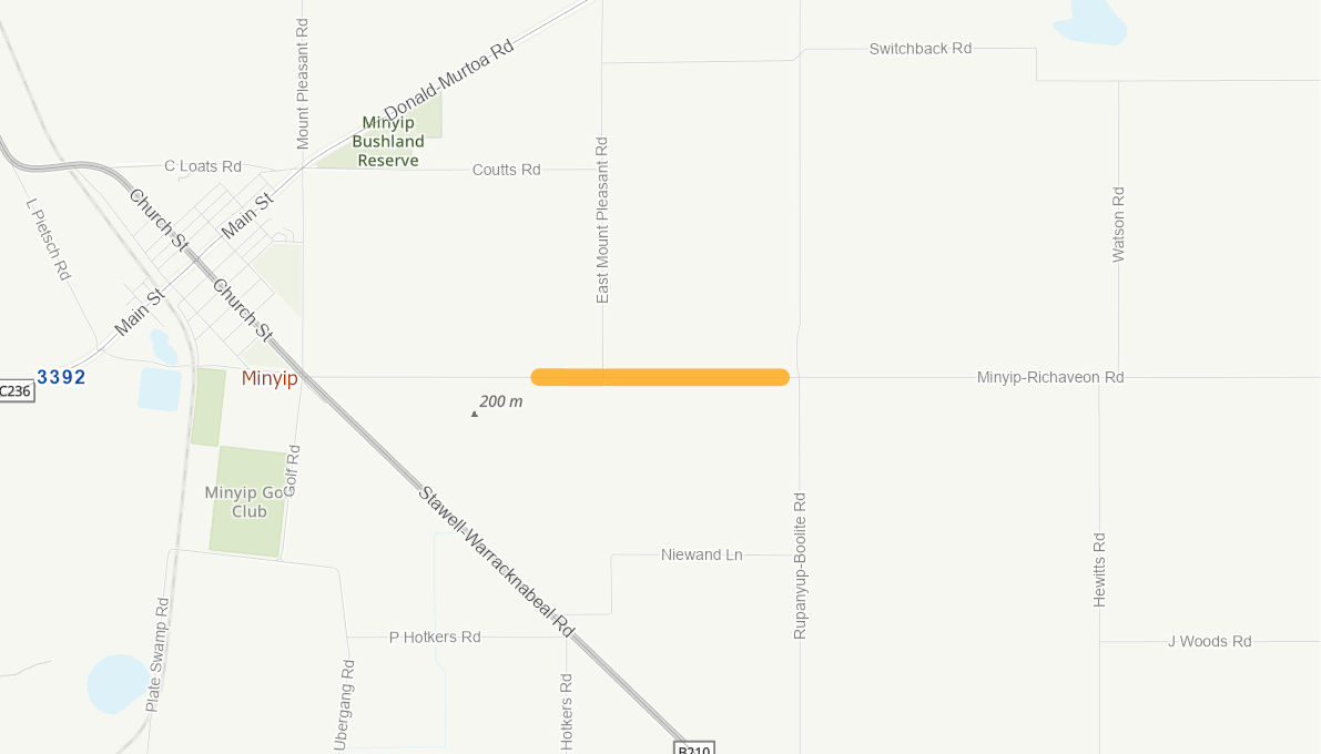 Minyip Rich Avon Road (Rural Road) - 104004-19VIC-RTR | Infrastructure ...