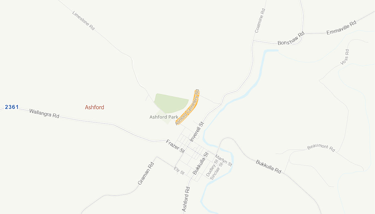 Ashford Cemetery Road (Rural Road) - 110077-20NSW-RTR | Infrastructure ...