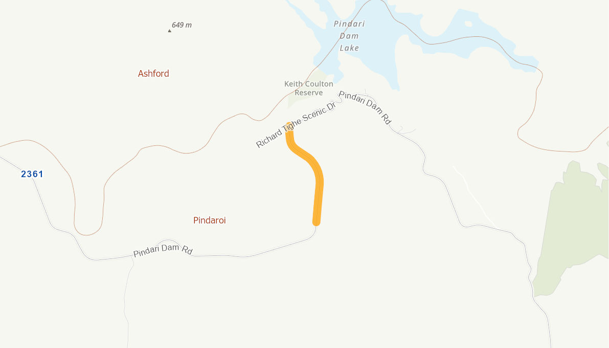 Pindari Dam Road (Rural Road) - 110081-20NSW-RTR | Infrastructure ...