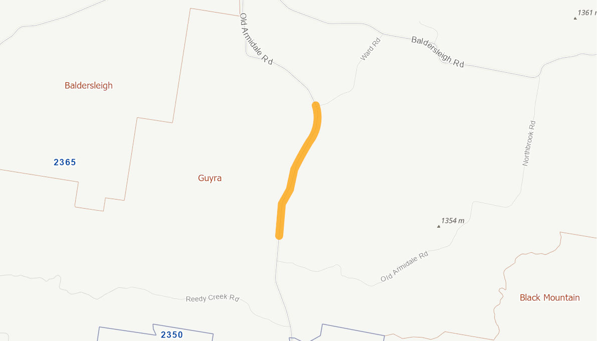 Old Armidale Road, (Rural Road) - 110616-20NSW-RTR | Infrastructure ...