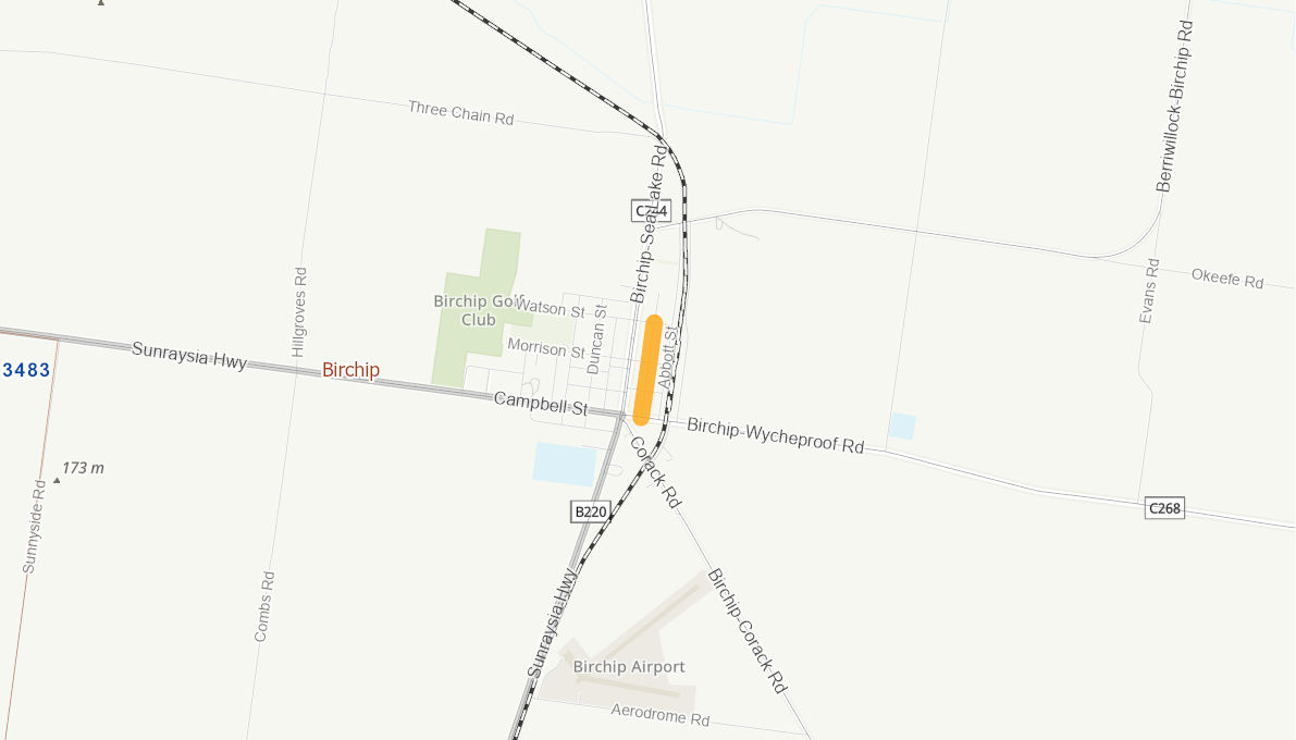 Sherwood Street, Birchip Vic 3483. - 111025-20VIC-RTR | Infrastructure ...