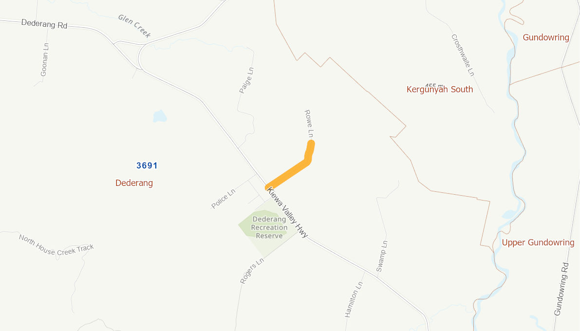 Rowe Lane, Dederang - 111042-20VIC-RTR | Infrastructure Investment Program