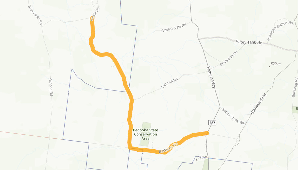 Bedooba Road (Rural Road) - 111085-20NSW-RTR | Infrastructure ...