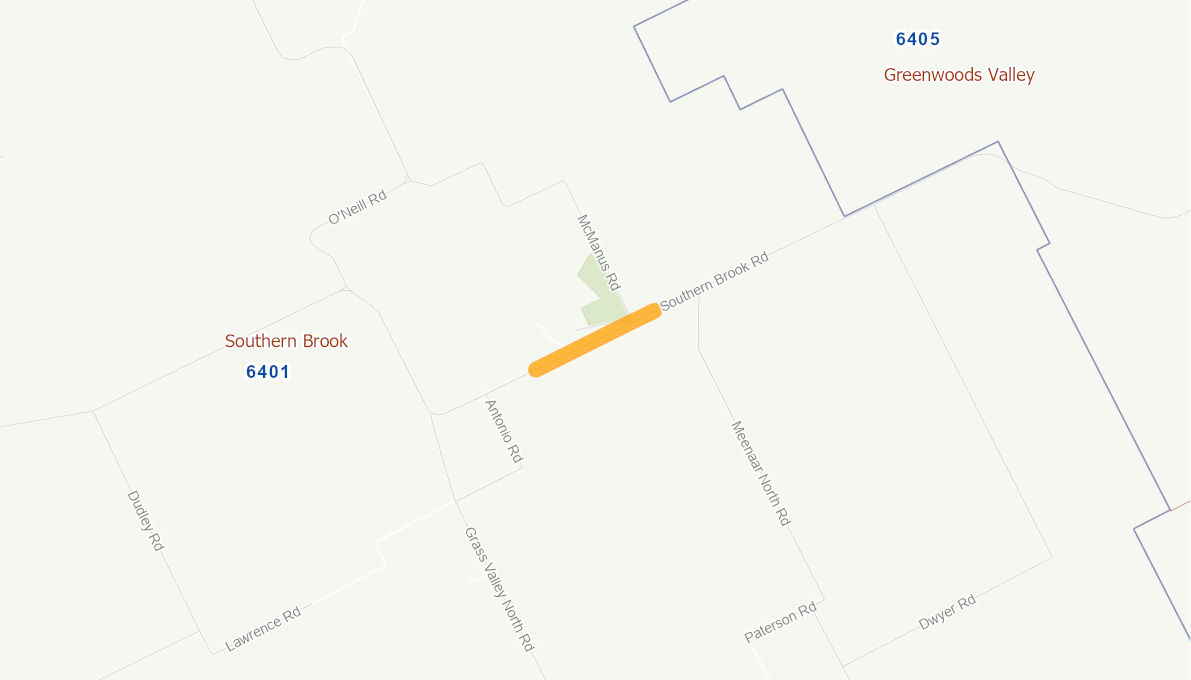 Southern Brook Road (Rural Road) - 111110-20WA-RTR | Infrastructure ...