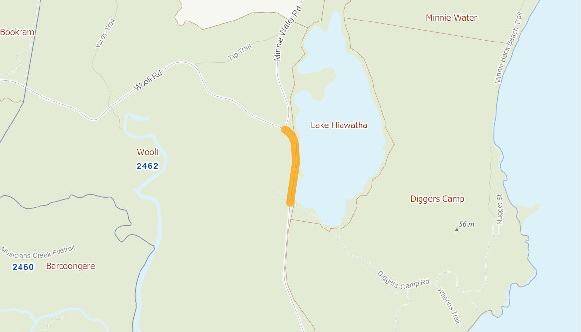 Wooli Road (Rural Road), WOOLI, - 111233-20NSW-RTR | Infrastructure ...