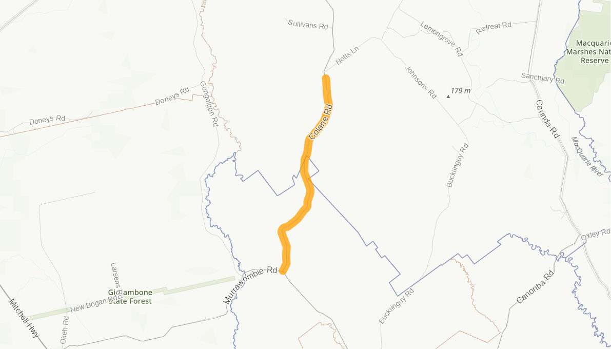 Colane Road (Rural Road) - 111358-20NSW-RTR | Infrastructure Investment ...