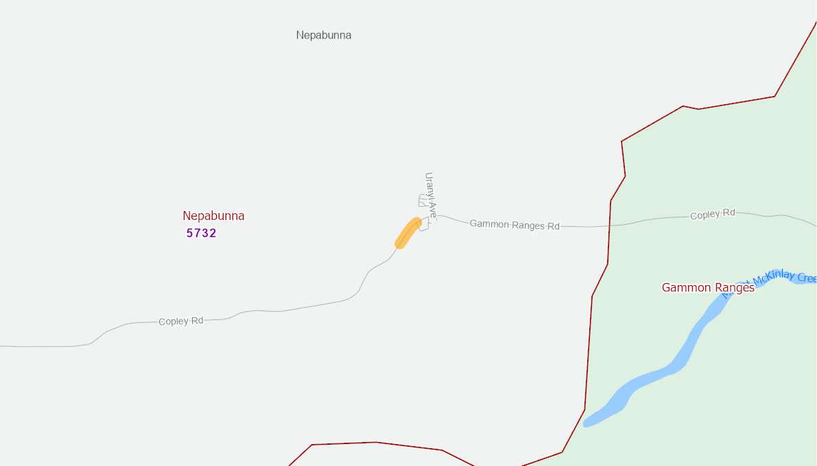 Gammon Ranges Road, (rural road) - 113319-20SA-RTR | Infrastructure ...