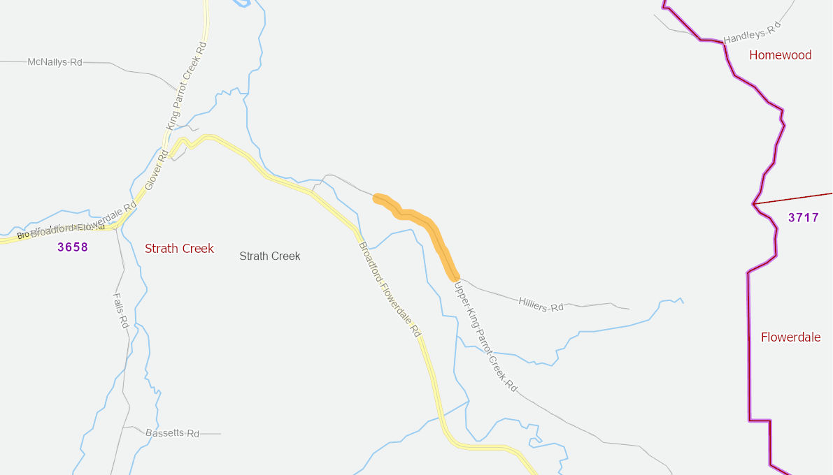Upper King Parrot Creek Rd (Strath Creek) - 113758-20VIC-RTR ...