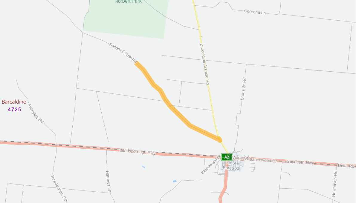 Saltern Creek Road, (rural road) - 113879-20QLD-RTR | Infrastructure ...