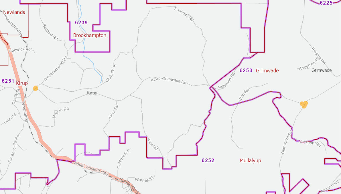 Kirup-Grimwade Road (rural road) - 113882-20WA-RTR | Infrastructure ...