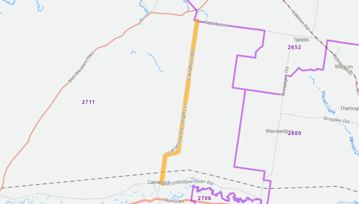 Carrathool Road (rural road) - 114695-21NSW-RTR | Infrastructure ...