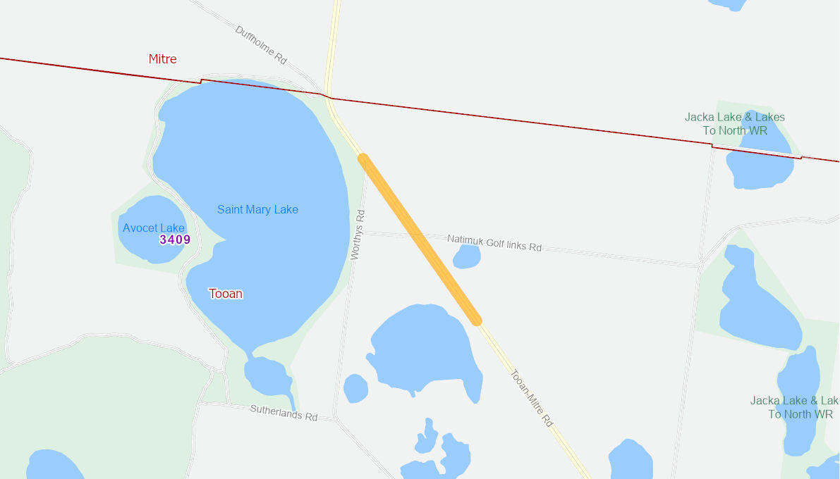 Tooen Mitre Road, (rural road) - 114910-21VIC-RTR | Infrastructure ...