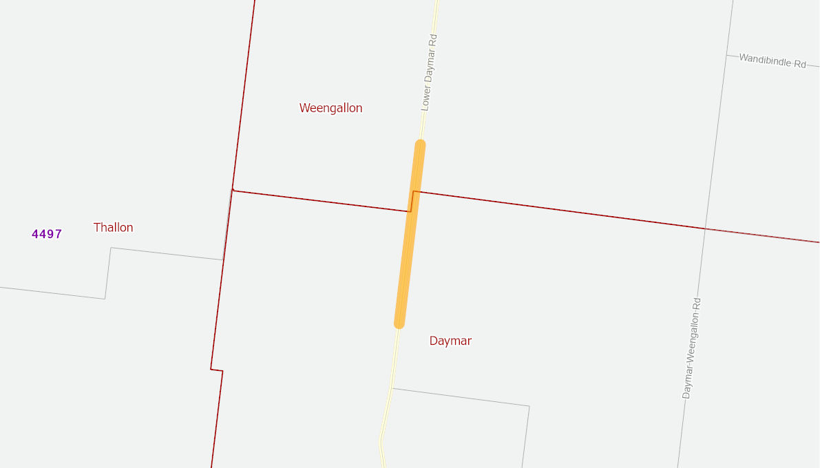 Lower Daymar Road (Rural Road) - 116325-21QLD-RTR | Infrastructure ...