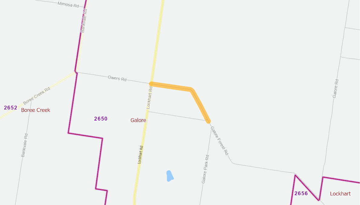 Galore Forest Road (rural road) - 116671-21NSW-RTR | Infrastructure ...