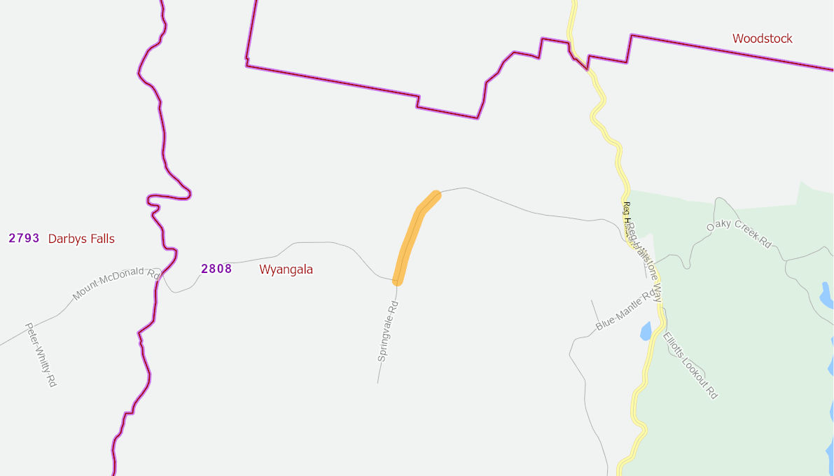 Mt McDonald Road (Rural Road) - 116787-21NSW-RTR | Infrastructure ...