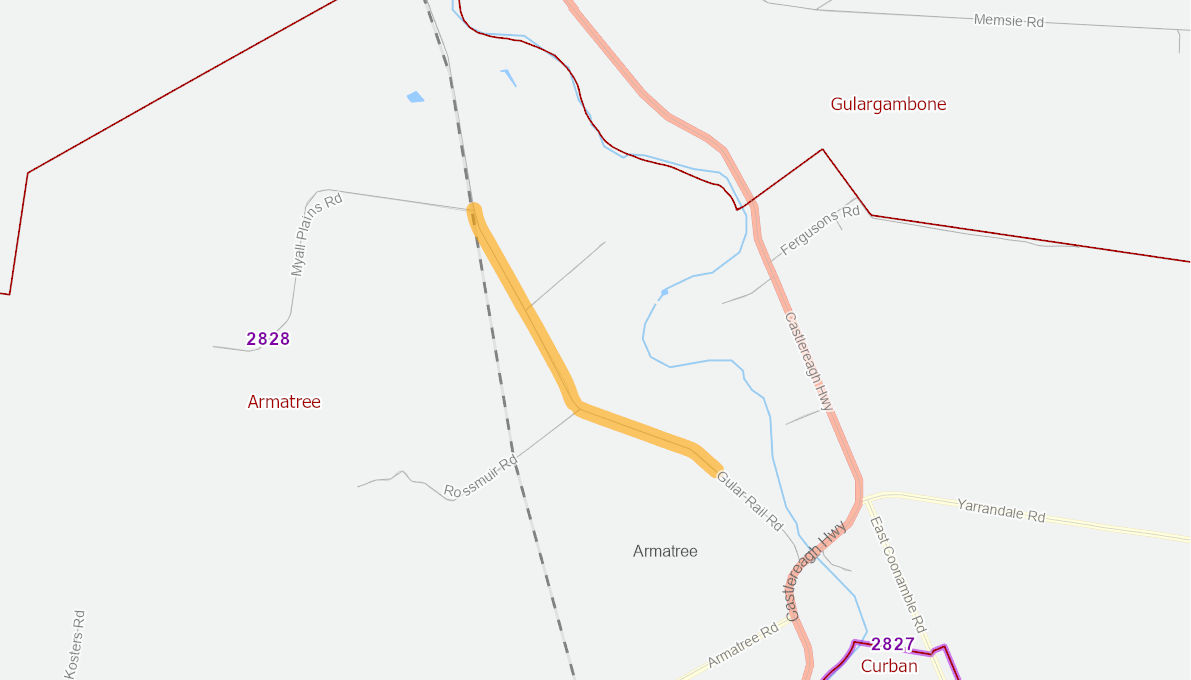 Gular Rail Road (Rural Road) - 116836-21NSW-RTR | Infrastructure ...